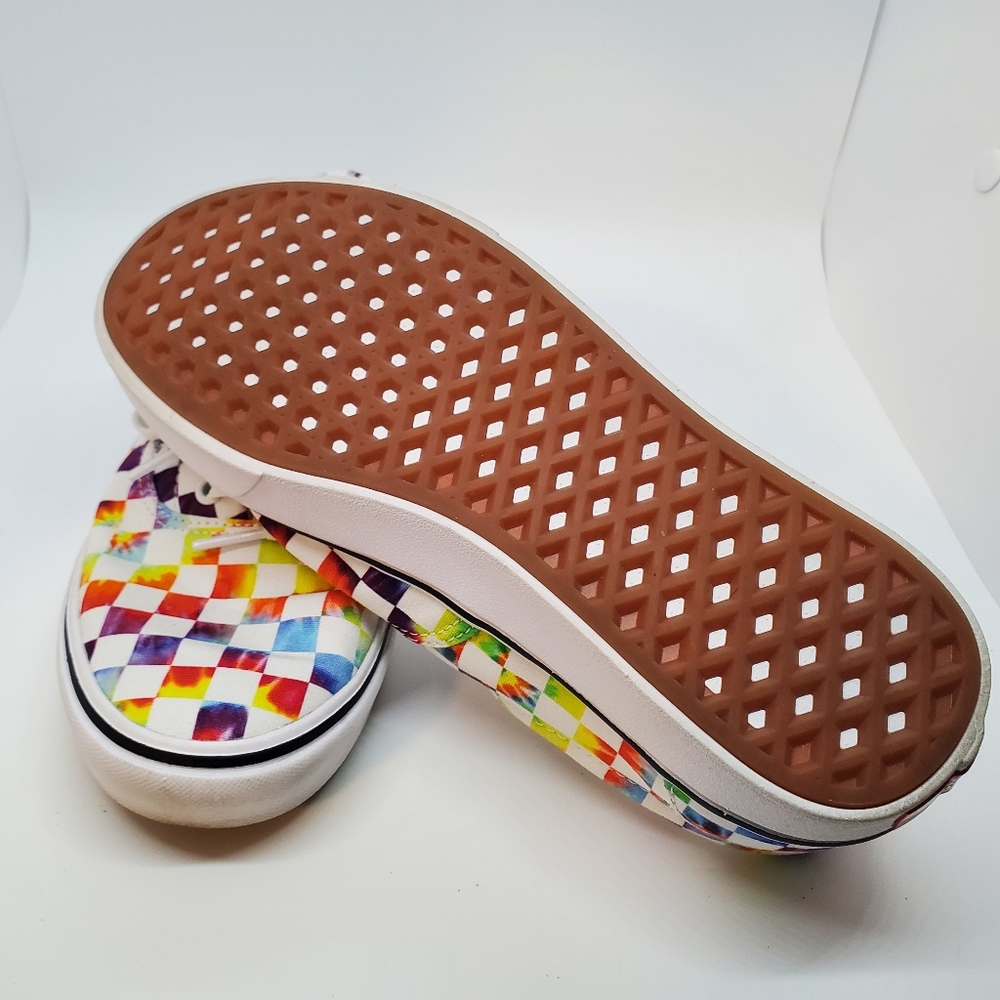 Rainbow Checkerboard Vans - Gem